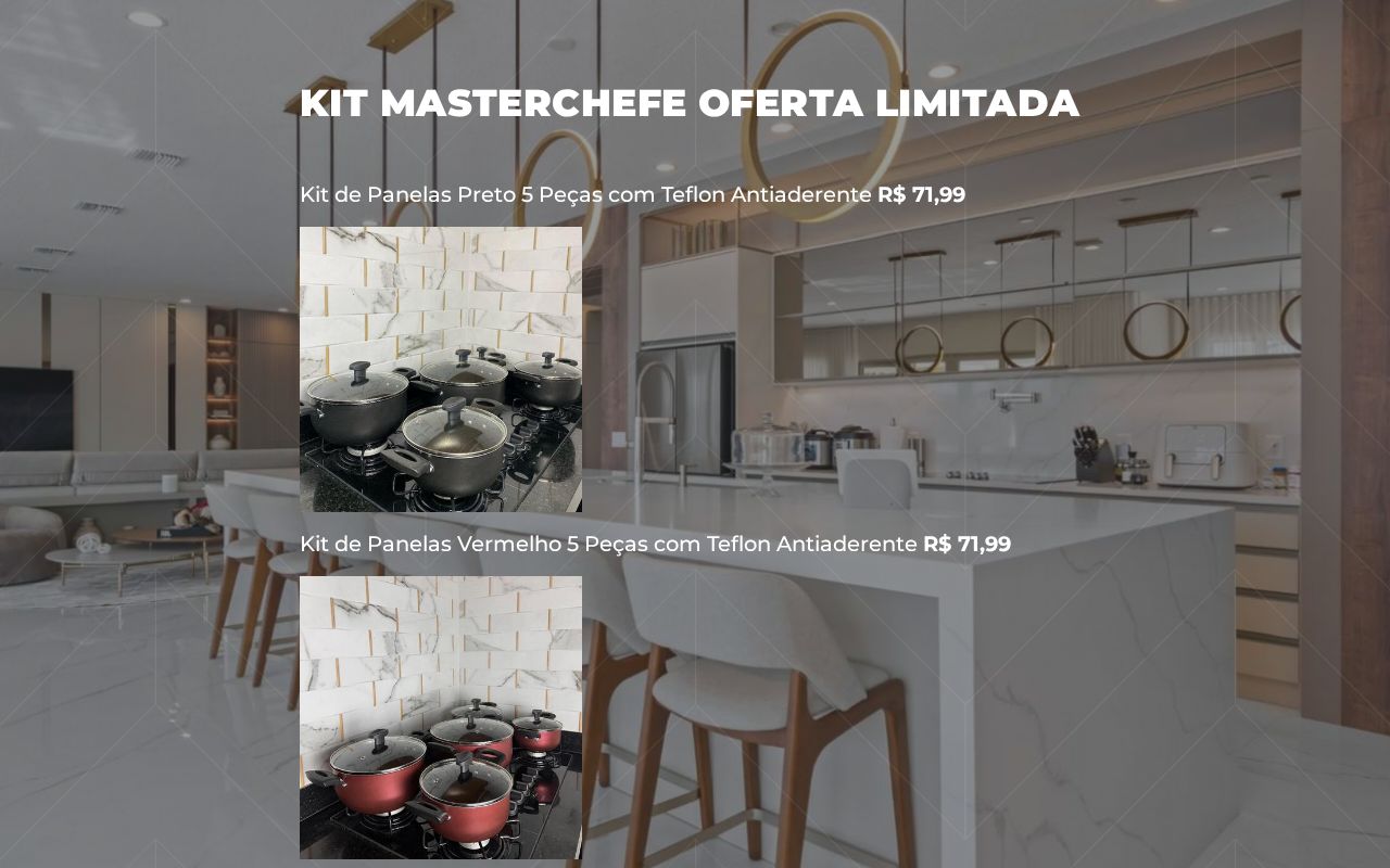 KIT MASTERCHEFE 5 PEÇAS